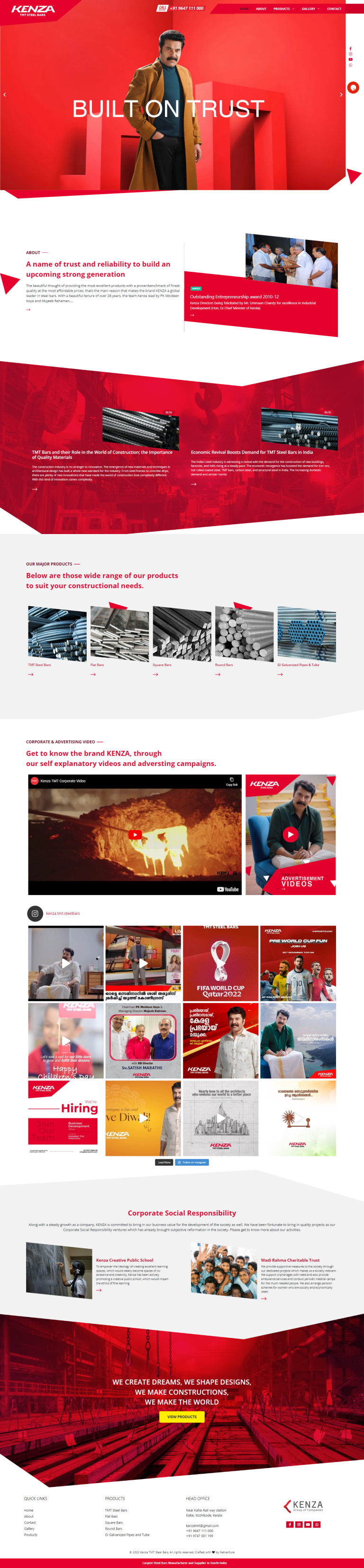 KENZA TMT Steel Bars | Case Study